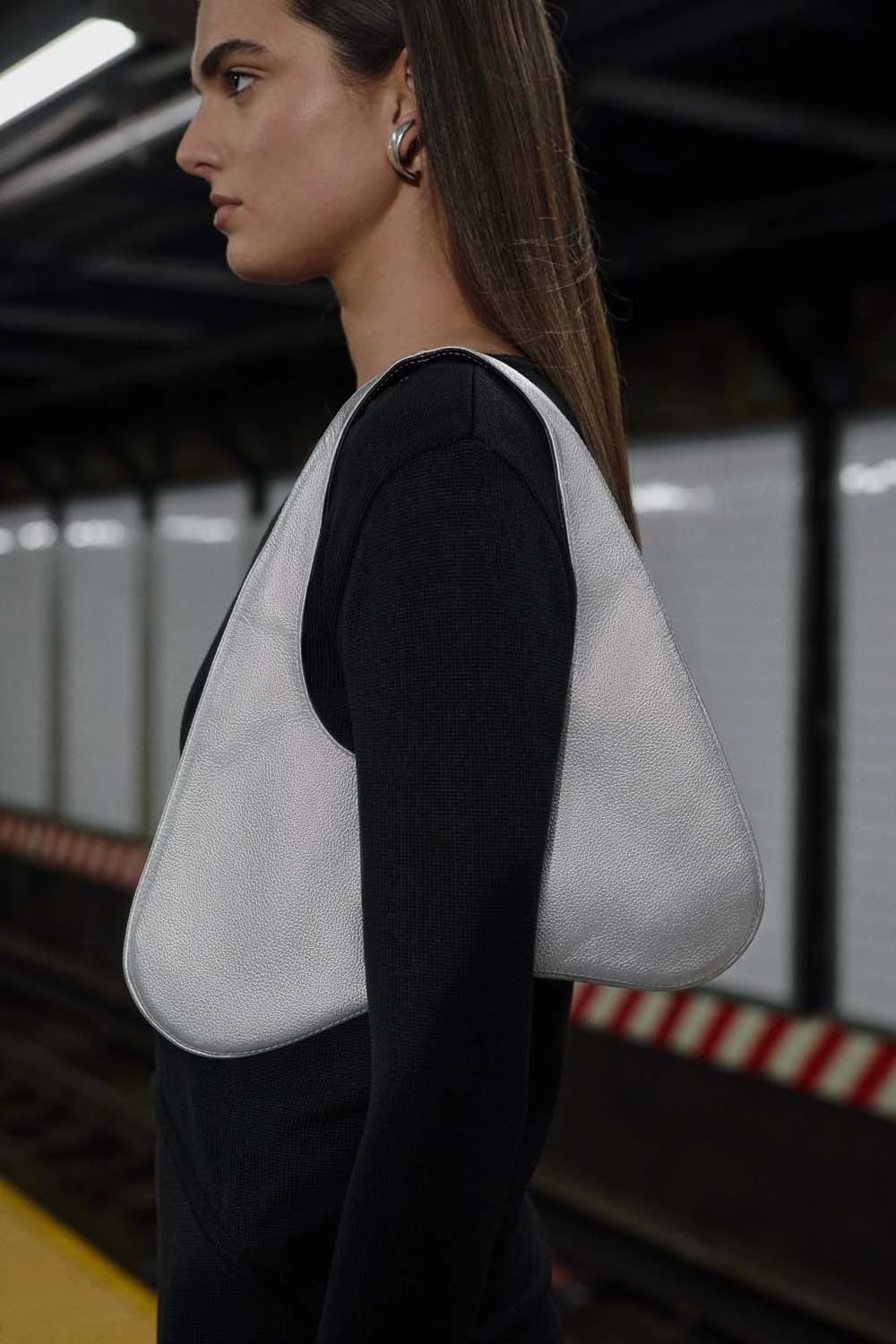 Miko Bag in Black and Silver - Fall Winter 24 – BAOBAB INT