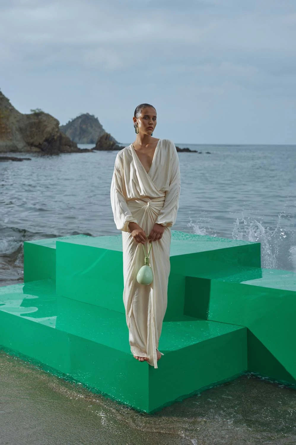 Alexa Maxi Dress in Beige in Rayon - Resort 25 – INTERNATIONAL BAOBAB